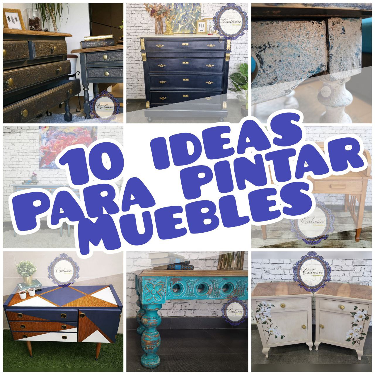 10 IDEAS para PINTAR un Mueble de madera | Exclusivemuebles Blog de ...