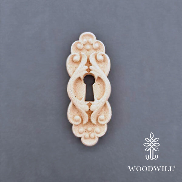 Wood Carved Decorative Key Hole 2.5 cm x 7 cm | Exclusive Muebles